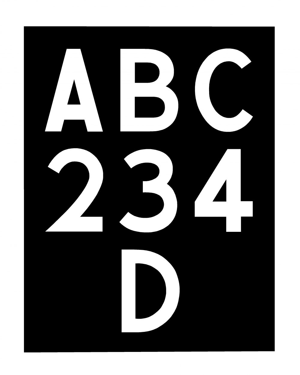 Classic Transfers Pre-Spaced Rear Registrations - Vinyl or Stencil (7 ...