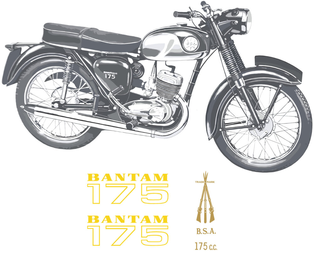 Classic Transfers 1969 BSA B175 Bantam Transfer Set - Classic Transfers