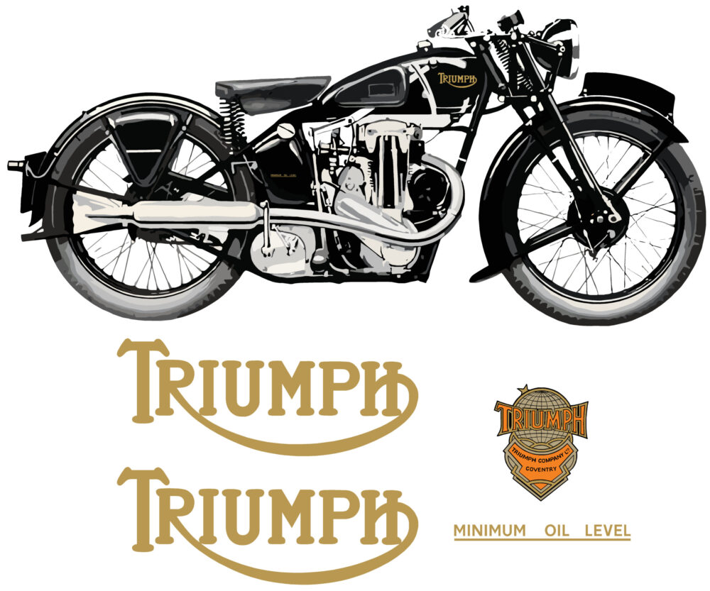 Classic Transfers 1934-1936 Triumph Transfer Set - Classic Transfers