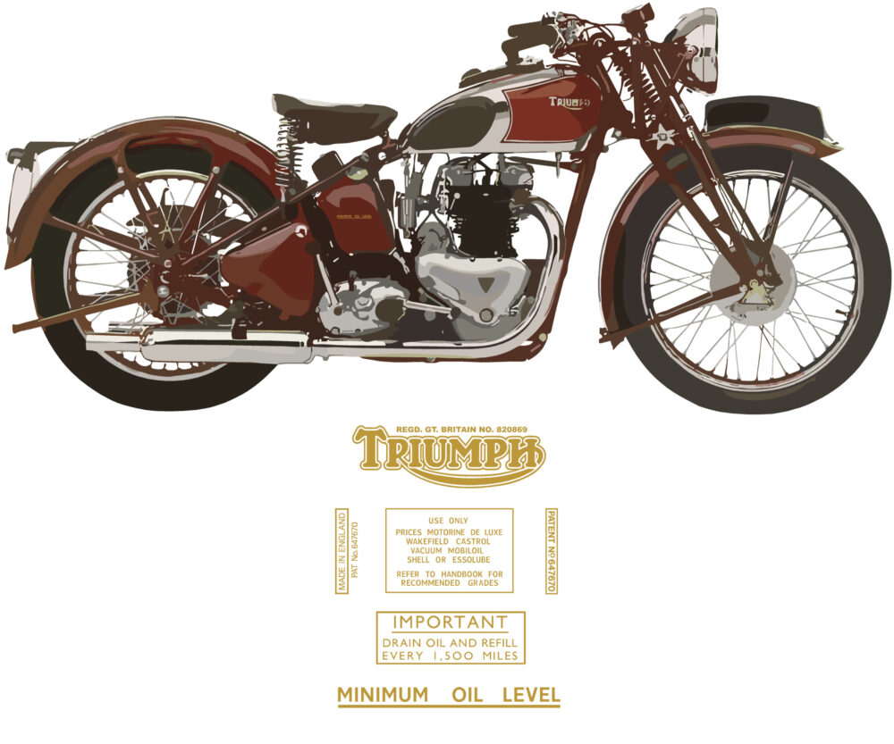 Classic Transfers 1937-1939 Triumph Speed Twin Transfer Set - Classic ...