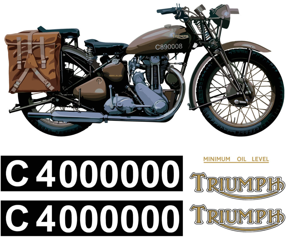 Classic Transfers 1939-1945 Triumph WD Transfer Set - Classic Transfers