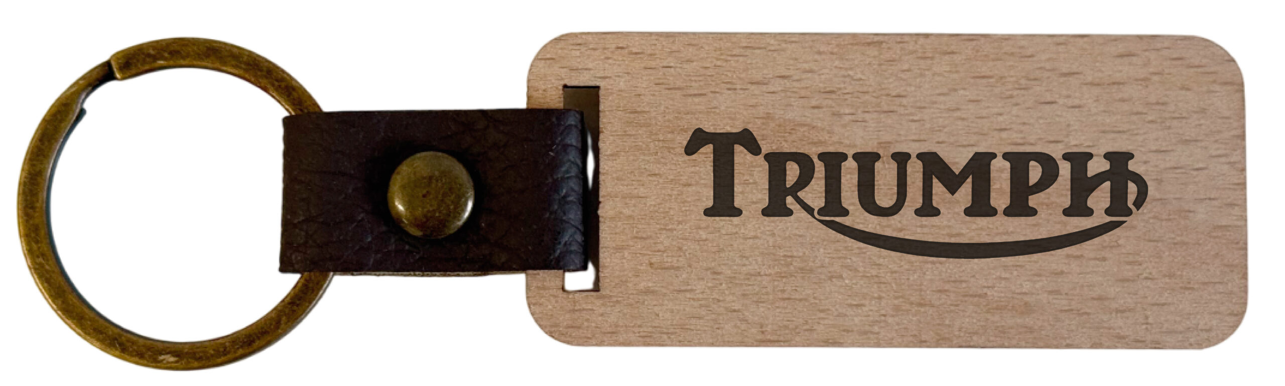 Classic Transfers Triumph Keyring - Wood - Classic Transfers