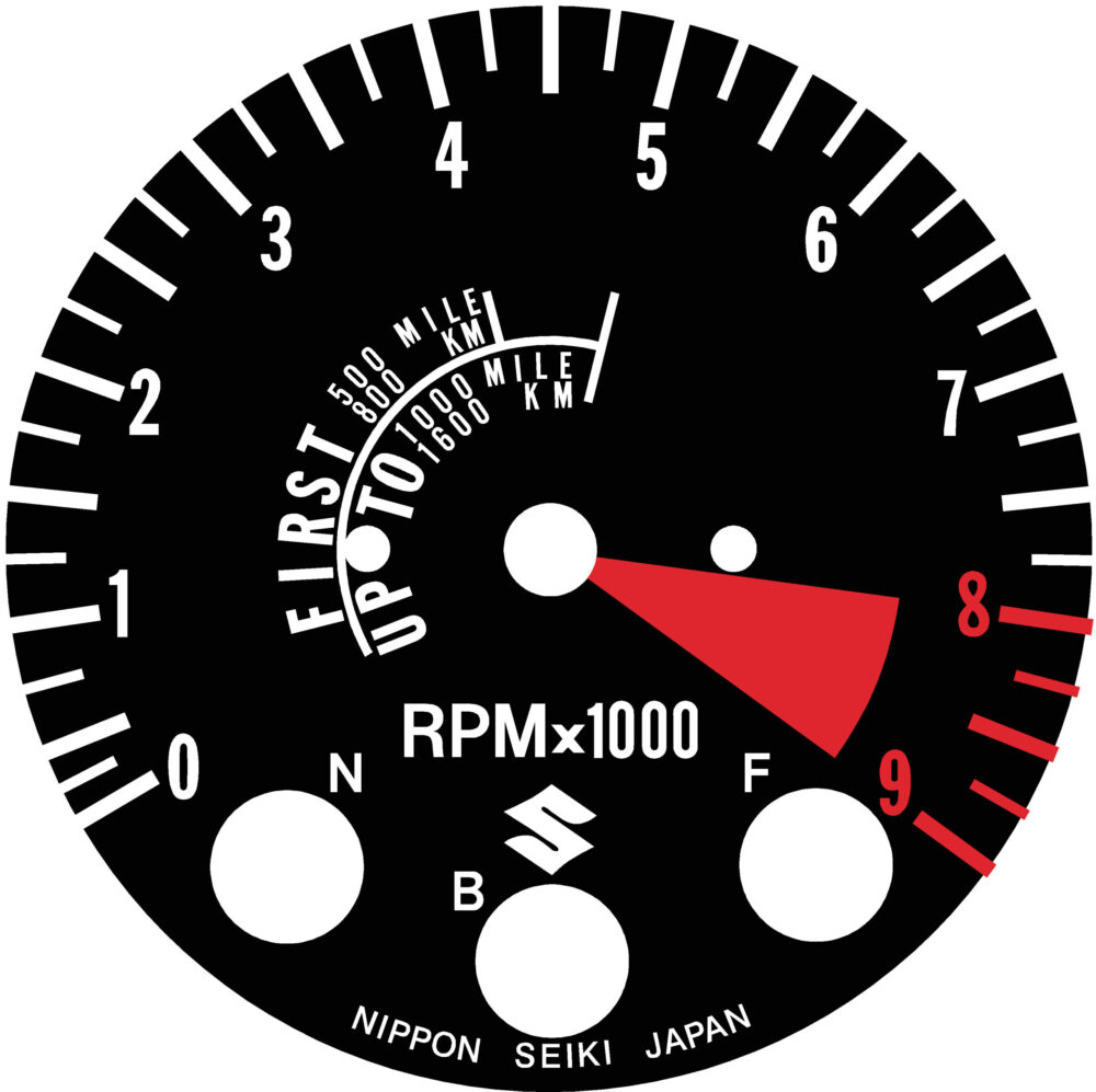 Classic Transfers Suzuki 9224LC 74mm ida (TS250 Tacho Face Decal ...
